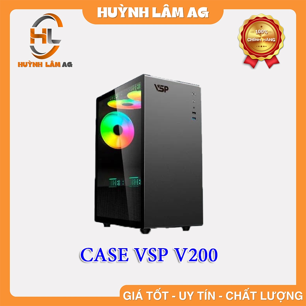 Thùng máy Case VSP V200 - Đen, Trắng | Shopee Việt Nam