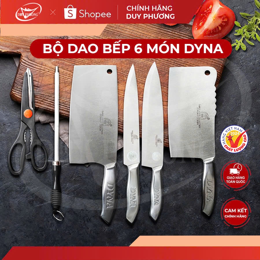 Bộ Dao 6 món INOX DYNA - Duy Phương Nhập Khẩu Chính Hãng - Dao Phi Lê Cá, Dao Sashimi | Shopee ...