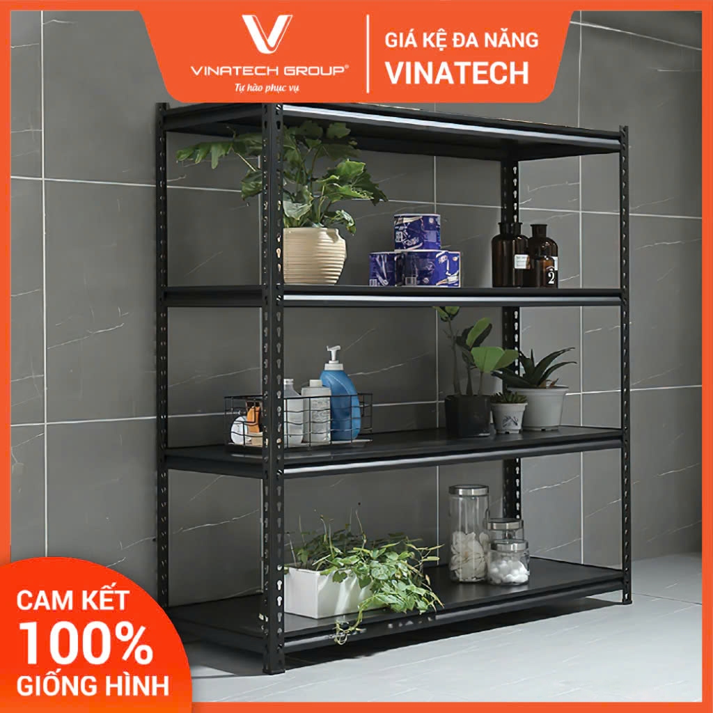 Kệ Sắt V Lỗ 4 Tầng D1000/1200xR400xC1500 VINATECH Sơn Tĩnh Điện Chống ...