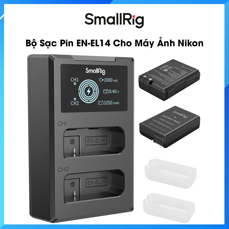 Bộ Sạc Pin SmallRig EN-EL14 1050mAh Dành Cho Máy Ảnh Nikon 3819 - Bảo ...