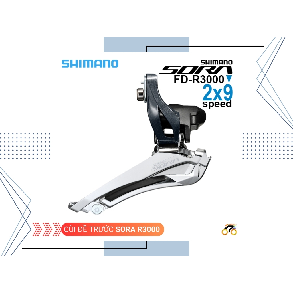 CÙI ĐỀ TRƯỚC - SHIMANO SORA FD R3000 - ROAD (BẮT SƯỜN) | Shopee Việt Nam