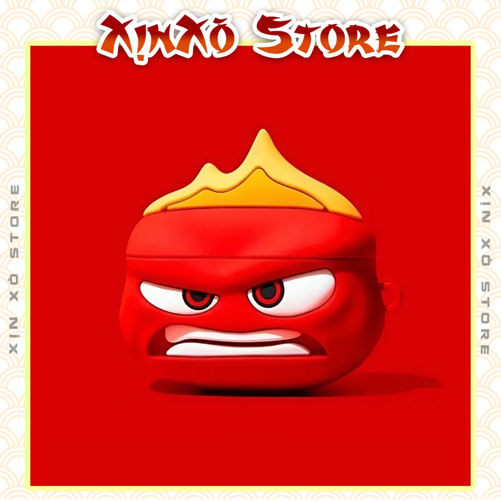 Vỏ ốp Airpod 2 3 4 Pro Pro 2 Người Lửa, Case Airpods kèm móc khóa cao ...