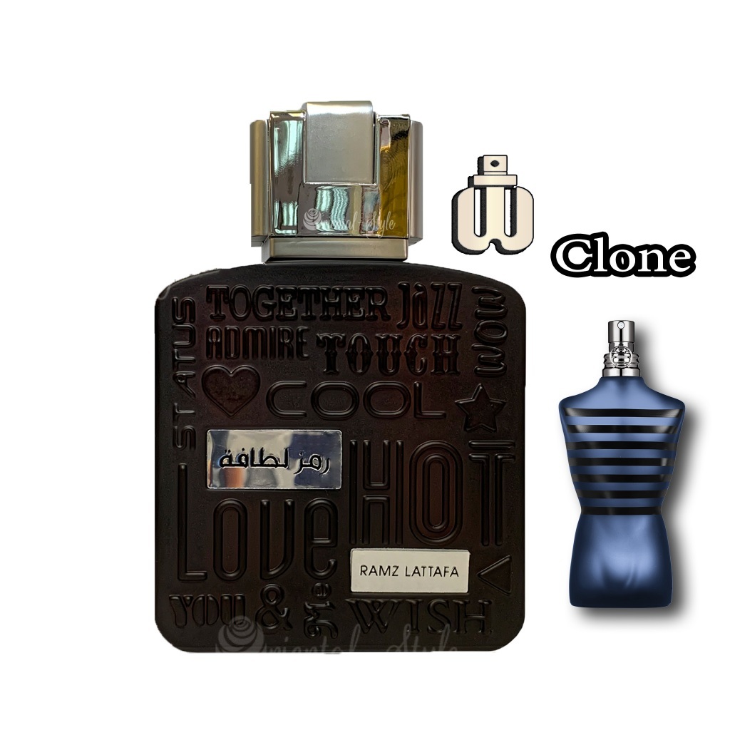 10ml - Lattafa Ramz Silver Eau de Parfum (clone Ultra male) | Shopee ...