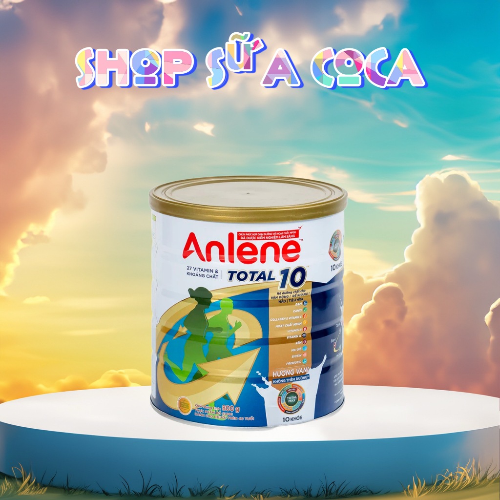 Sữa Anlene Total 10X hương vani bổ sung hệ dưỡng chất cho vận động ...
