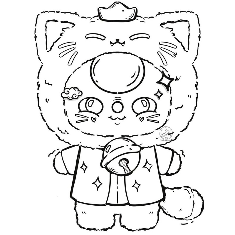 Baby Three (giấy dày 180gsm, tặng tranh mẫu) - Set 40 tranh tô A4 A5 ...