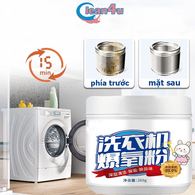 Bột Tẩy Lồng Máy Giặt tẩy lồng máy giặt vệ sinh lồng giặt vệ sinh máy giặt 520g | Shopee Việt Nam
