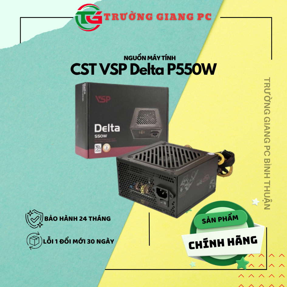 Nguồn MÁY TÍNH VSP Delta P550 550W - NEW BẢO HÀNH CHÍNH HÃNG | Shopee ...