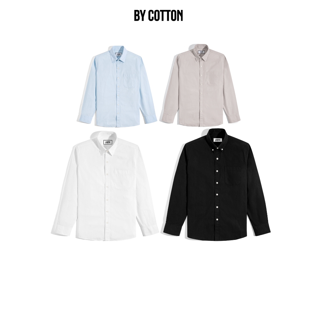 Áo Sơ Mi Cao Cấp Dài Tay Paper Cotton Multi Color - Slimfit By Cotton ...