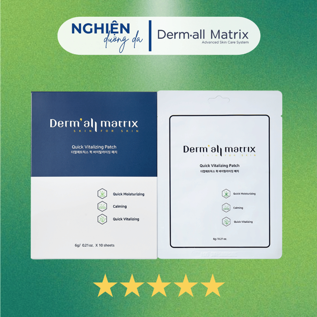 Mặt Nạ Derm All Matrix Quick Vitalizing Patch - Full Hộp 10 Miếng | Shopee Việt Nam