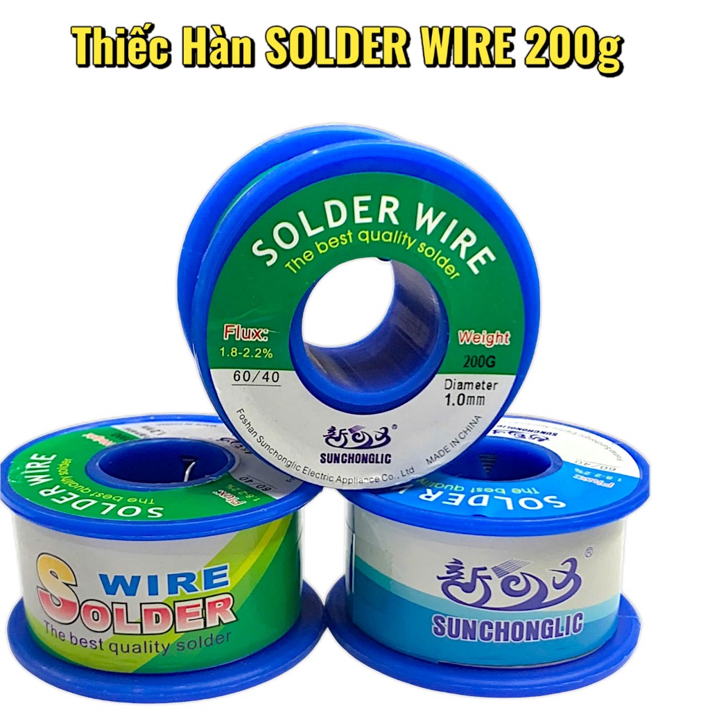 Thiếc Hàn SOLDER WIRE 200G Chất Lượng Cao Thành Phần 60/40 Sợi 1mm , 0 ...