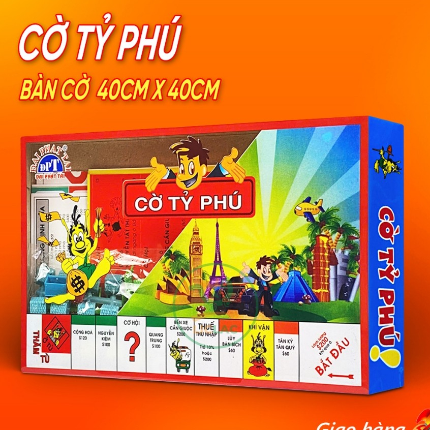 Bộ Cờ Tỷ Phú size Trung bàn giấy 40cm x 40cm hàng Việt Nam, Boardgame ...