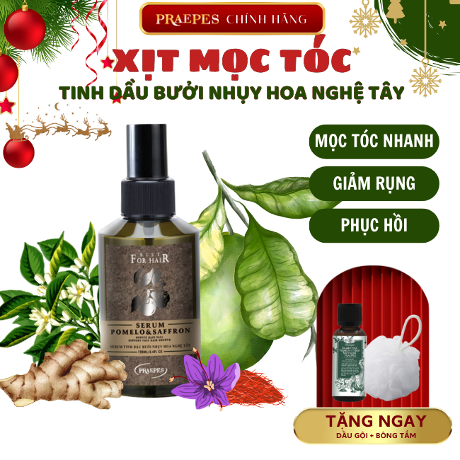 Xịt bưởi dưỡng mọc tóc Praepes giảm rụng nuôi dưỡng tóc chắc khỏe bảo ...