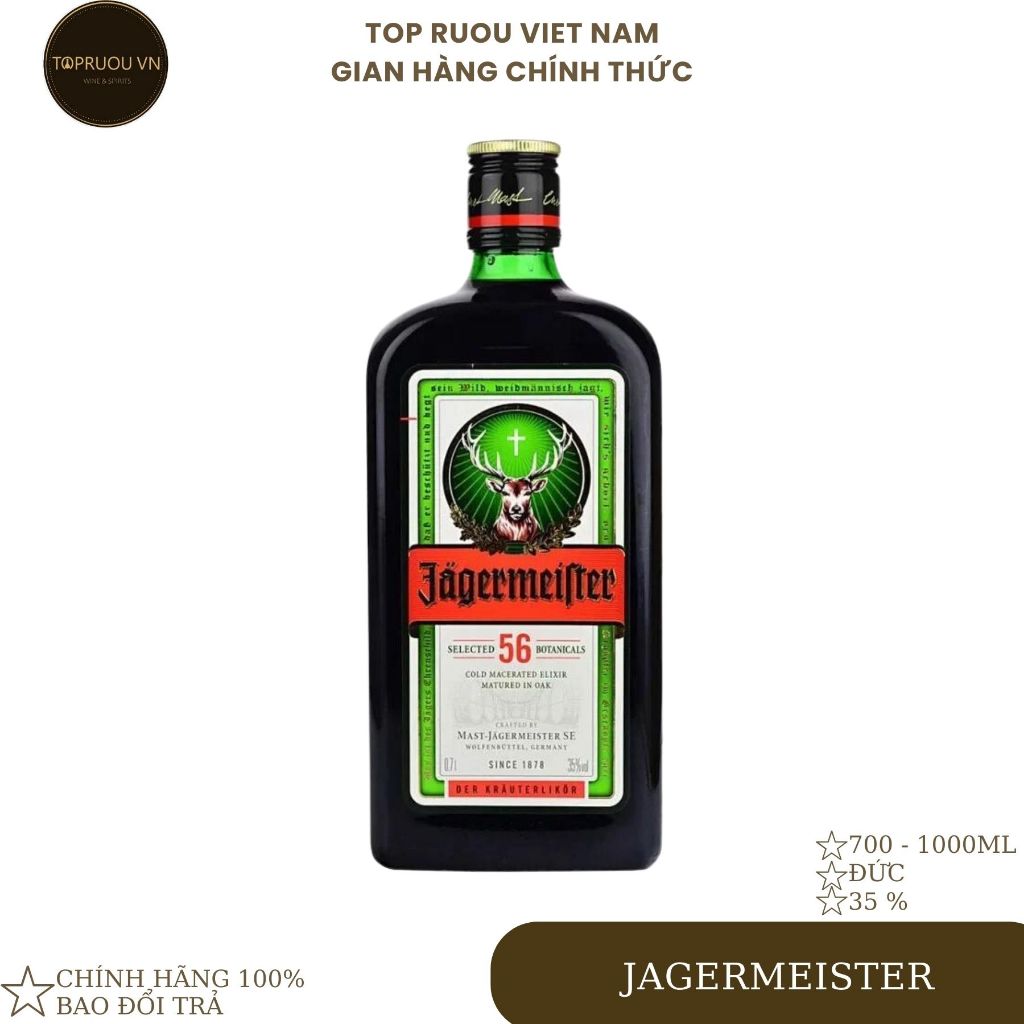[Top Rượu VN] JAGERMEISTER 1000ML NHẬP KHẨU ĐỨC [Chính Hãng] | Shopee Việt Nam