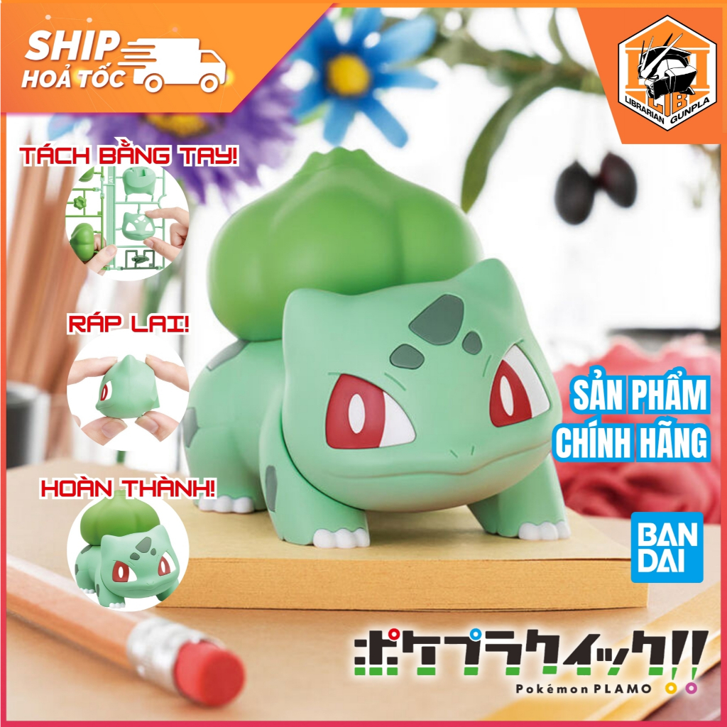 Mô hình lắp ráp Bandai Pokepla Quick 15 Bulbasaur | Shopee Việt Nam