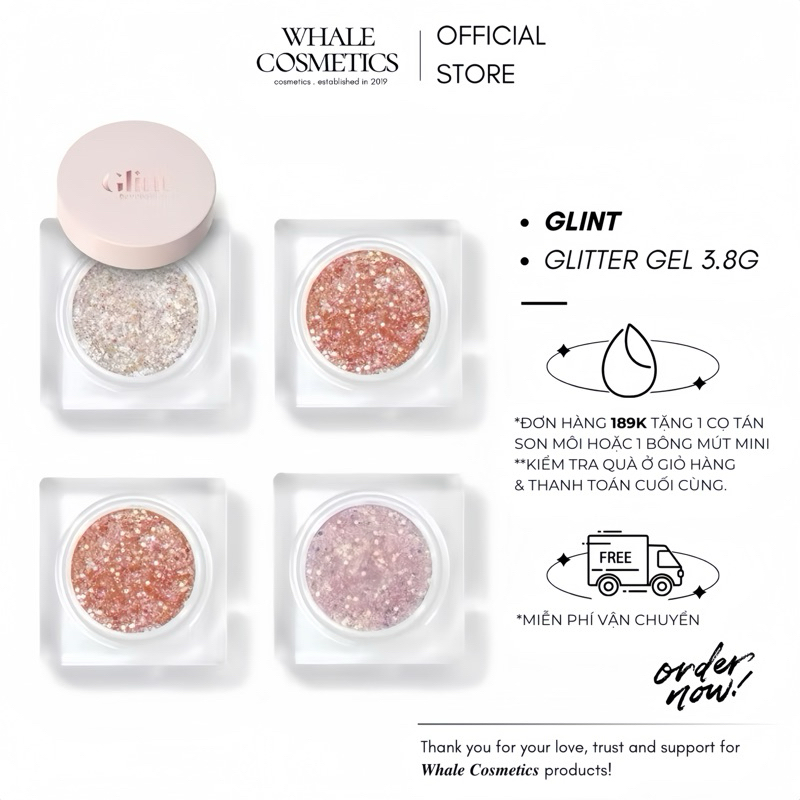 (Glint) Gel Nhũ Mắt Kim Tuyến Lấp Lánh Glint Glitter Gel (3.8g) | Shopee Việt Nam