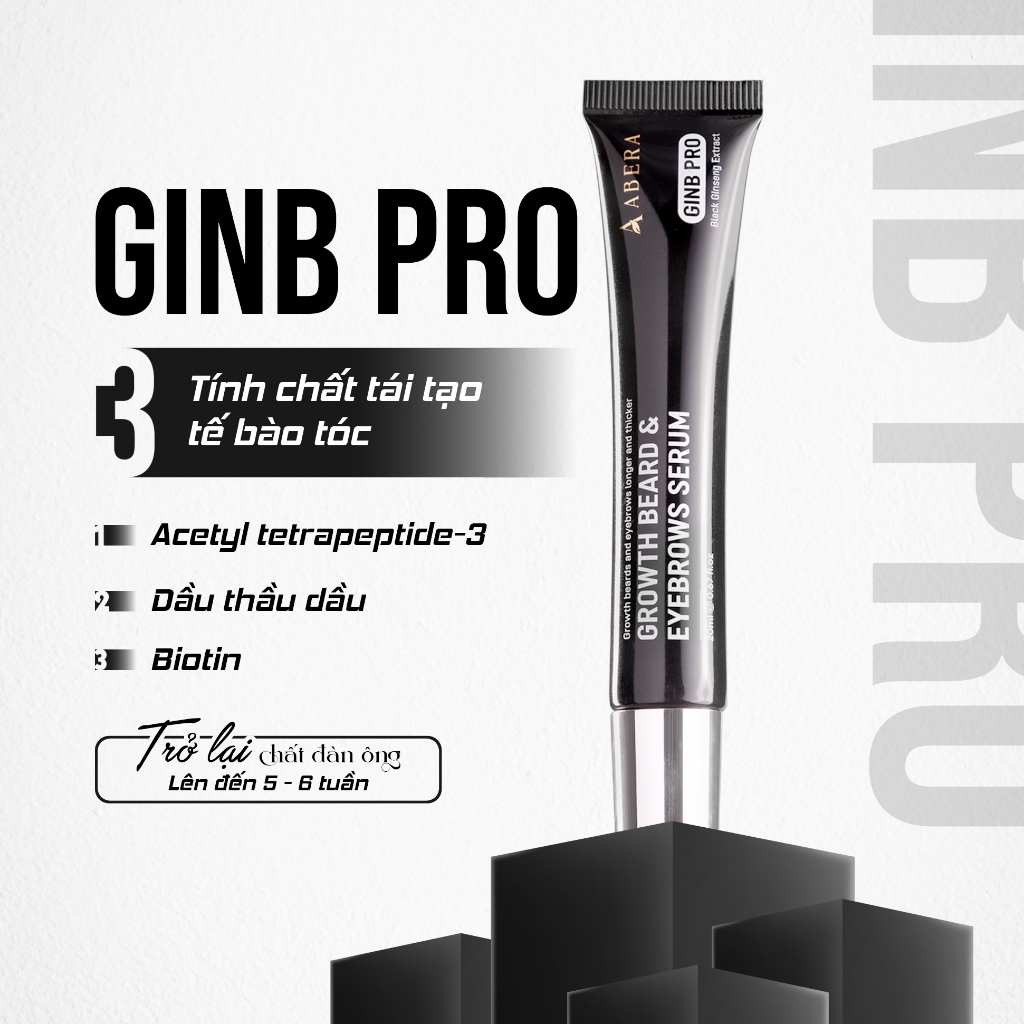 Serum kích mọc mày GINB PRO Abera, dưỡng mày dài chắc khoẻ | kích mọc ...