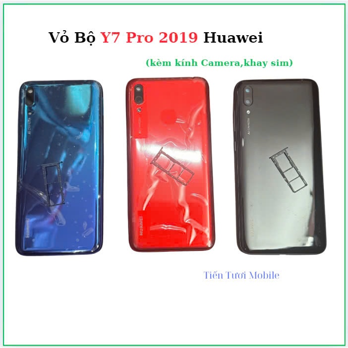 Vỏ Bộ huawei y7 pro 2019,kèm kính camera,khay sim | Shopee Việt Nam
