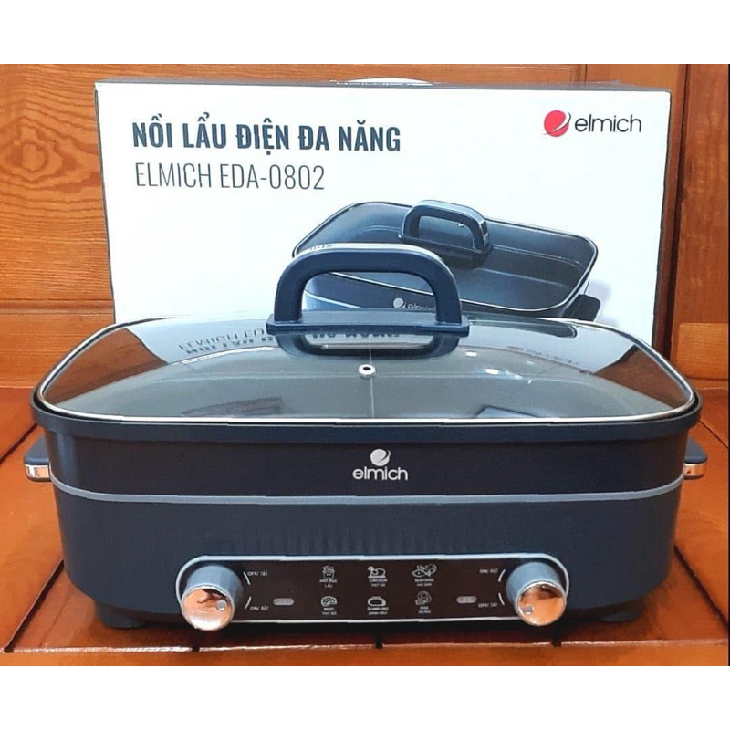 🍲 🍲 Nồi Lẩu 2 Ngăn Elmich EDA-0802 🔥🔥 | Shopee Việt Nam