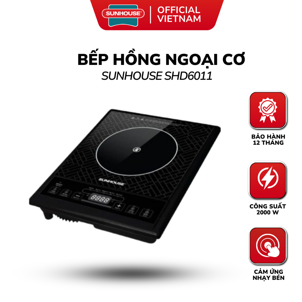 Bếp Hồng Ngoại Cơ SUNHOUSE SHD6011 Chính Hãng - Mặt Kính Siêu Bền, Công ...