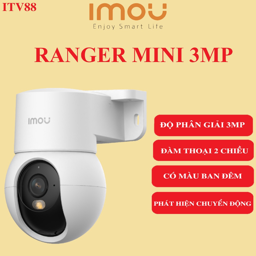 Camera IMOU Trong Nhà Ranger Mini 3MP - K2MP-3H0WE I có màu ban đêm I ...