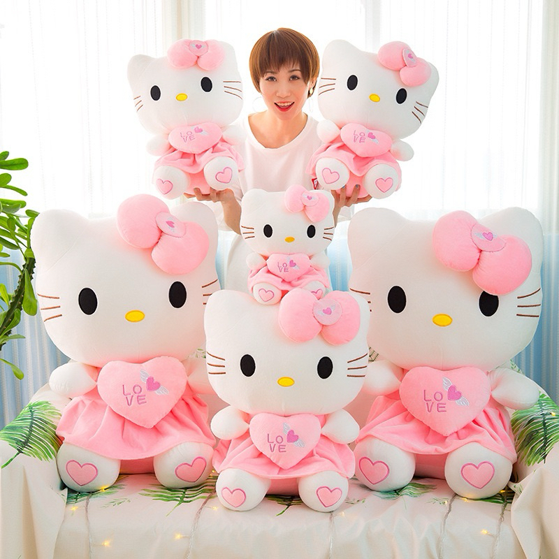 GẤU BÔNG HELLO KITTY ÔM TIM (25cm-40cm) | Shopee Việt Nam