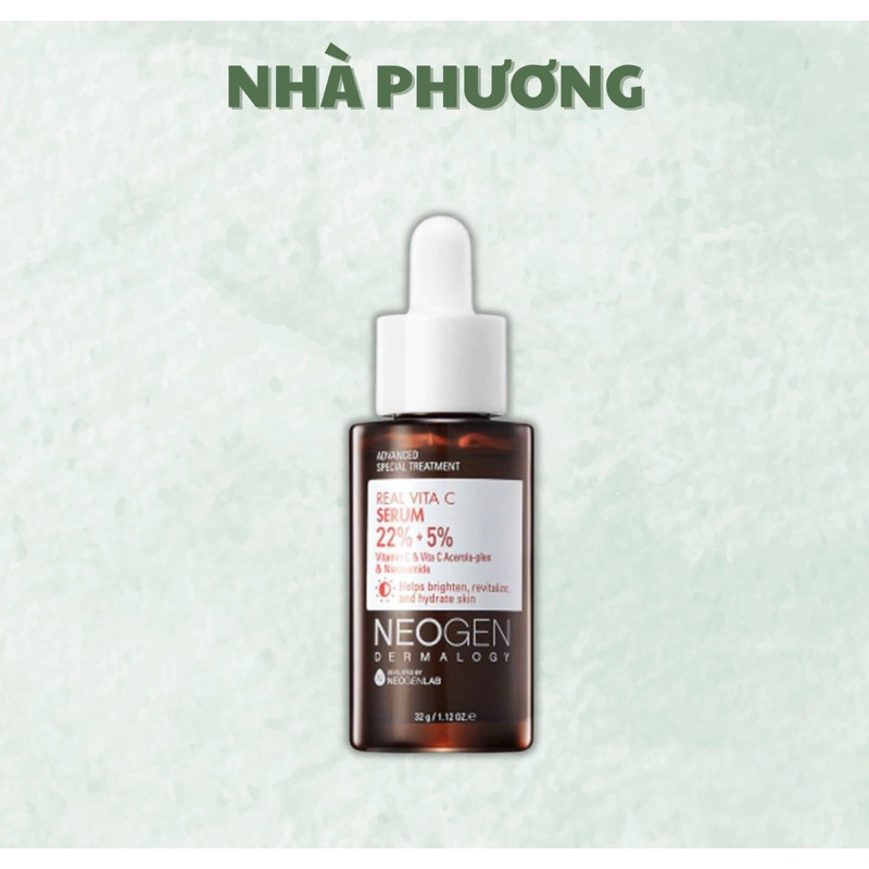 Serum Neogen Vita C 22% + 5% dưỡng sáng da mờ thâm 32g | Shopee Việt Nam