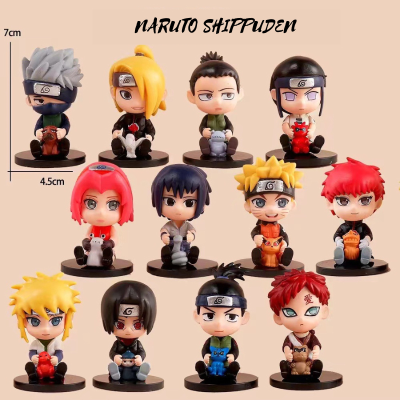 [NARUTO] [Size M] Mô hình chibi Thú cưng và 12 nhân vật Naruto phiên ...