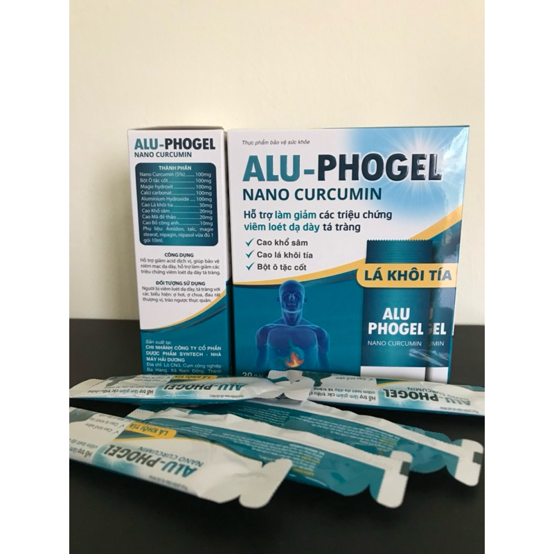 GEL DẠ DÀY ALU PHOGEL NANO CURCUMIN - Hỗ trợ làm giảm viêm loét dạ dày ...