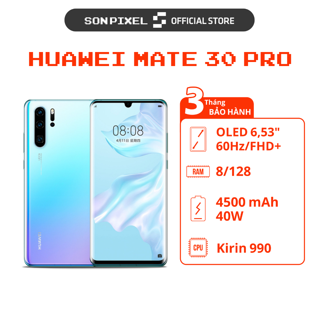 Điện Thoại Huawei P30 Pro, Likenew, Ram 8/ Rom 128GB, Chip Kirin 980 (7 ...