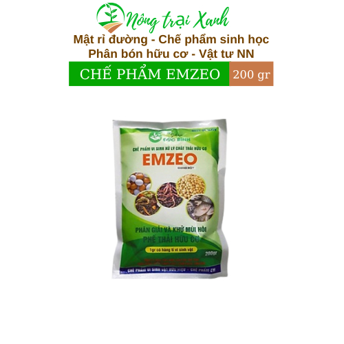 Men ủ phân hữu cơ, emzeo, men vi sinh emzeo [ gói 200 gr ], men ủ cá ...