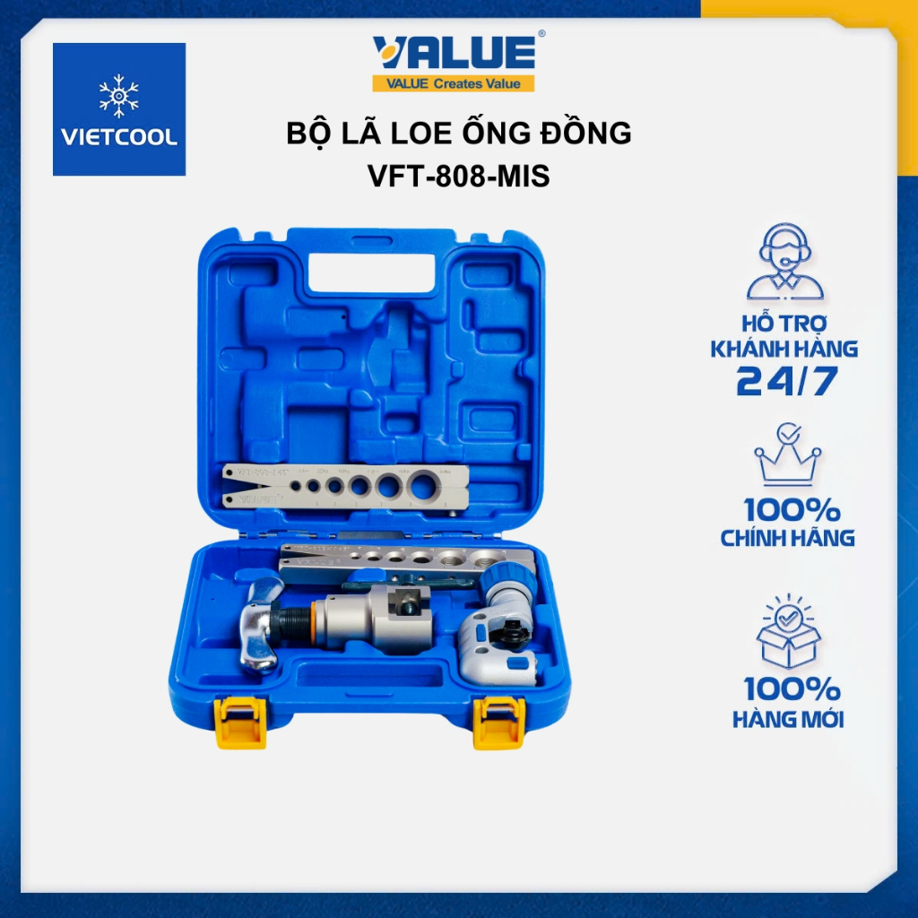 Bộ lã - loe ống đồng VALUE Model VFT-808-MIS (2 KẸP) | Shopee Việt Nam