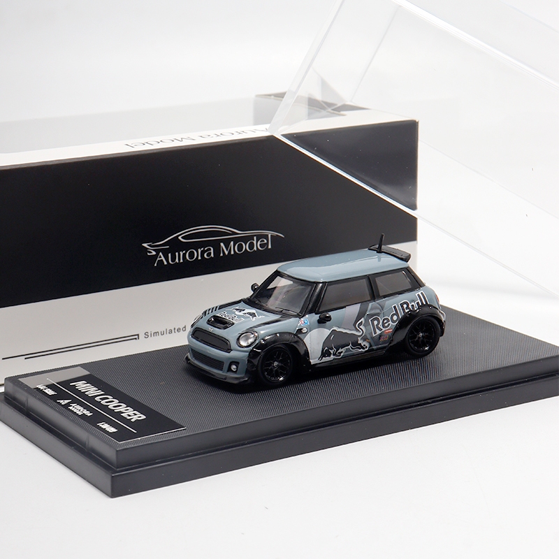 Mô hình xe Mini Cooper Redbull Livery Limited 499 pcs tỉ lệ 1:64 Aurora ...