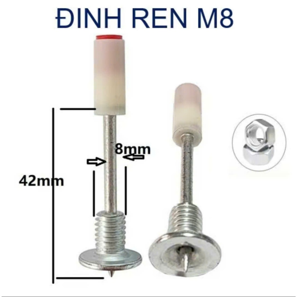 ( tặng kèm ốc ren )Đinh ren hạt loại 7.3mm dùng cho tất cả các loại máy ...