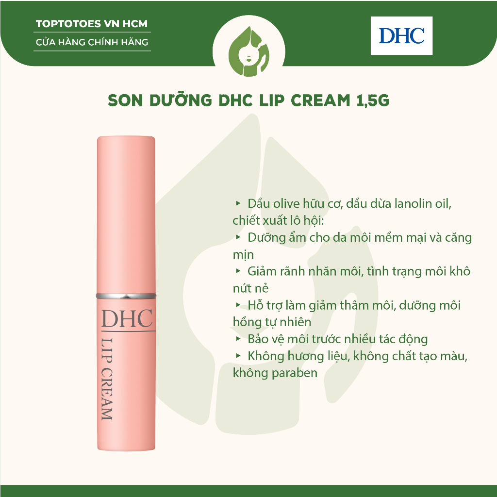 Son dưỡng môi DHC Lip Cream dưỡng ẩm, làm mềm môi 1,5g | Shopee Việt Nam