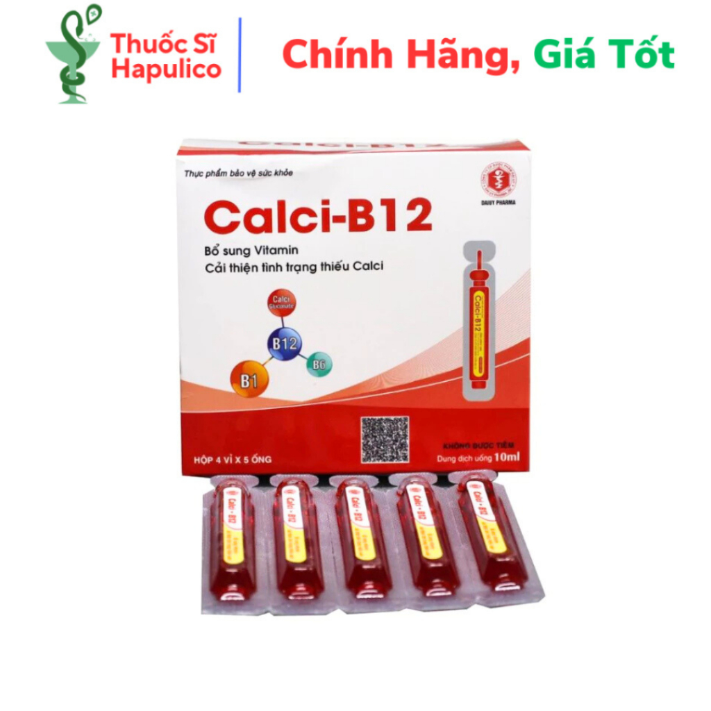 Siro Calci B12 Đại Uy Bổ sung vitamin nhóm B và calci cho cơ thể, hỗ trợ tăng cường sức khỏe ...
