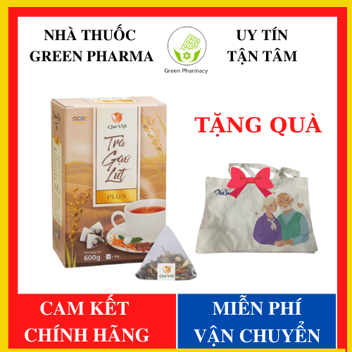 TRÀ GẠO LỨT QUÊ VIỆT PLUS - ĐÔNG TRÙNG HẠ THẢO - Hộp 600g, (20 túi lọc x 30g), Tea Chè | Shopee ...