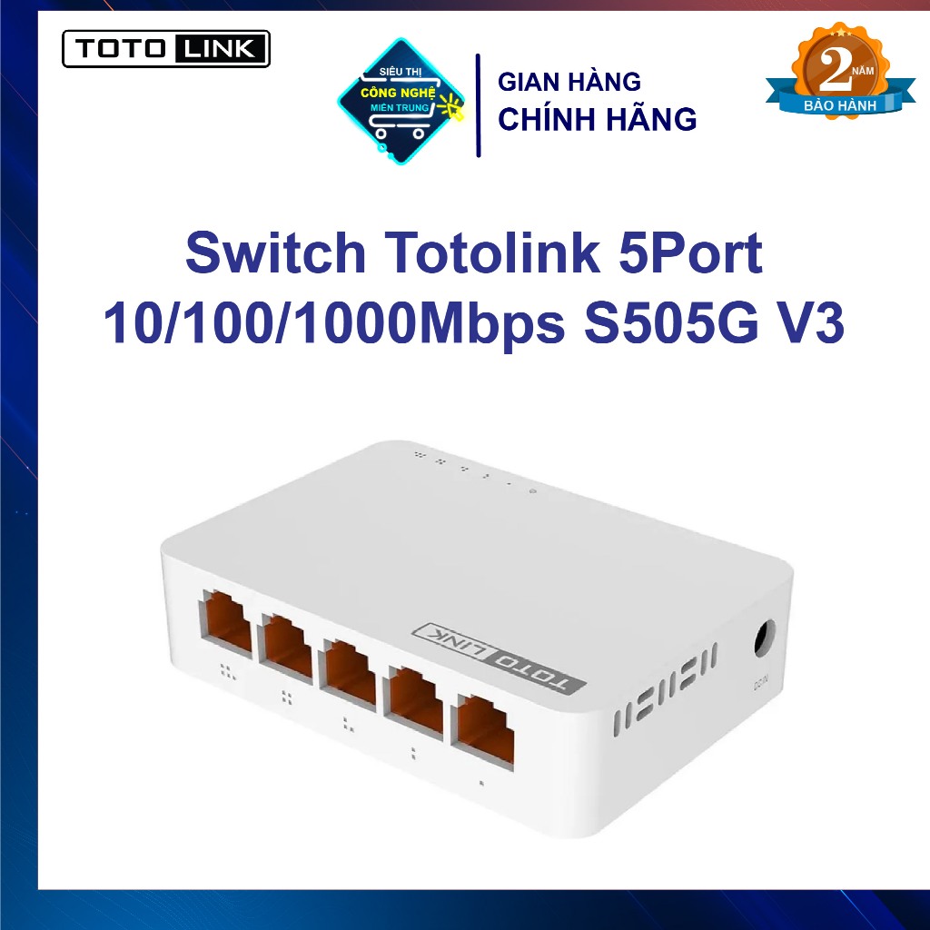 Switch Totolink 5P 10/100/1000Mbps S505G V3 chính hãng | Shopee Việt Nam