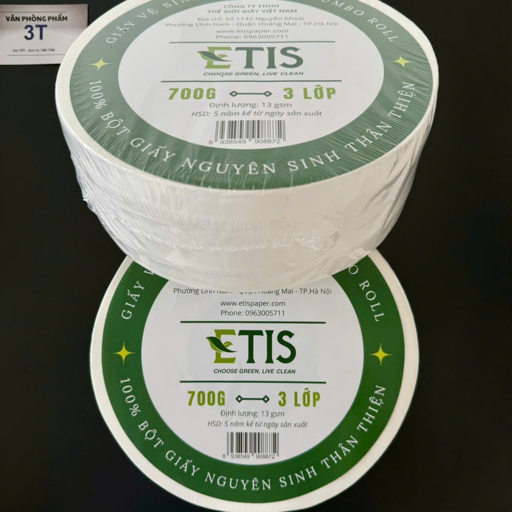 Giấy Vệ Sinh ETIS 3 Lớp Cuộn Lớn 700g Mềm Mại Thấm Hút Tốt An Toàn Cho ...