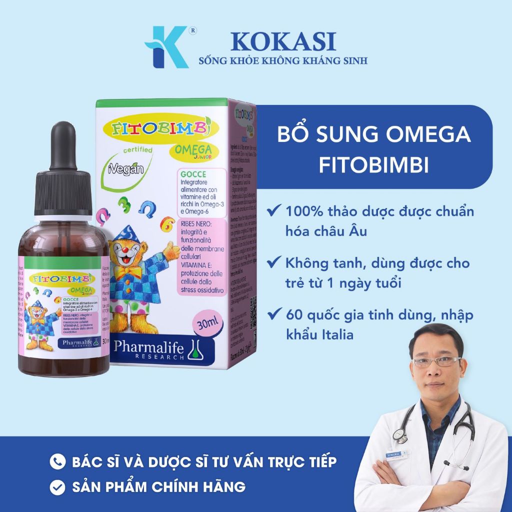 Fitobimbi Omega Junior (30ml) - Bổ Sung Omega Cho Bé, Giúp Bé Phát ...