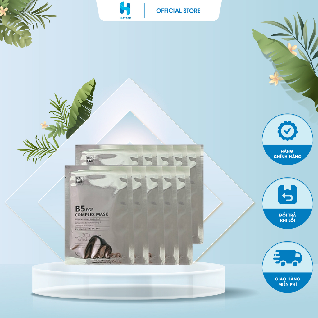 Mặt nạ Mask B5 kr.lab B5 niacinamide EGF complex mask giúp cấp ẩm dưỡng ...
