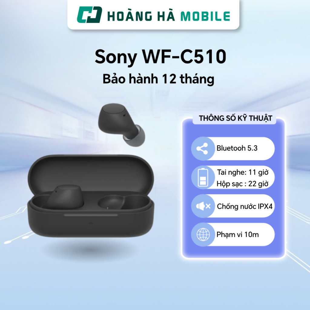 Tai nghe Bluetooth True Wireless Sony WF-C510 - Chính hãng | Shopee Việt Nam