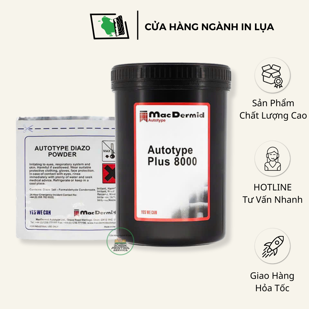 Keo chụp bản MacDermid Autotype Plus 8000 hàng nội địa Trung Quốc hộp 1kg | Shopee Việt Nam