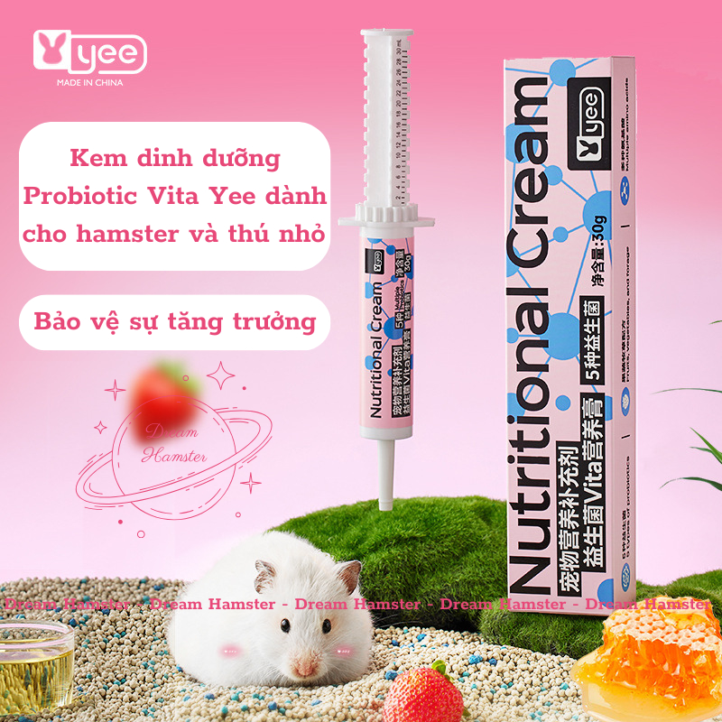 Kem dinh dưỡng Probiotic Vita Yee dành cho hamster và thú nhỏ | Shopee ...