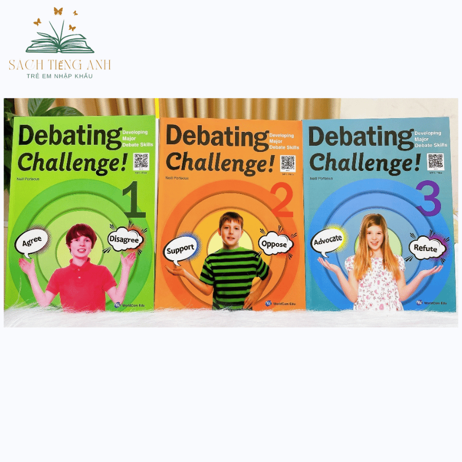 Sách - Debating Challenge - 3 cuốn giấy bóng kèm file nghe và đáp án ...