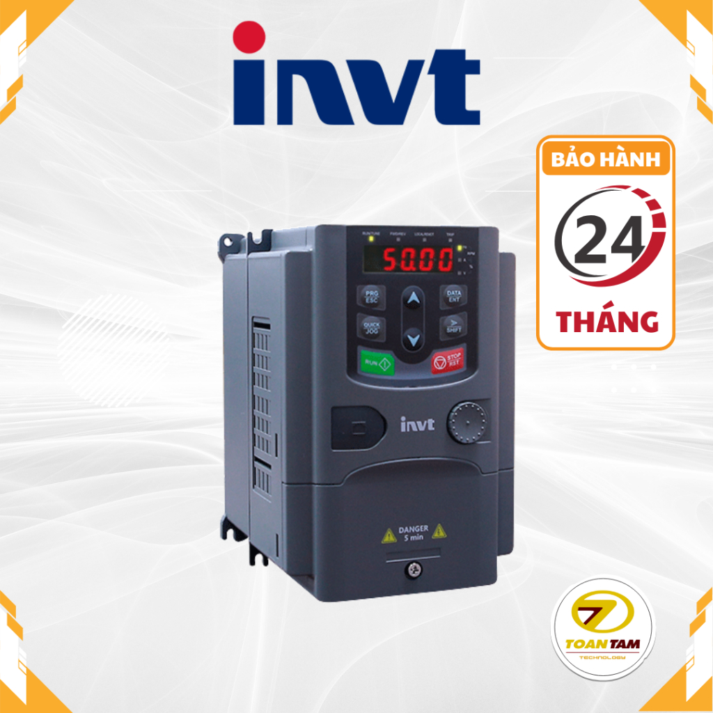 Biến tần INVT, GD200-0R7G-4, Công suất 0.75 kW - 380V, hàng chính hãng ...