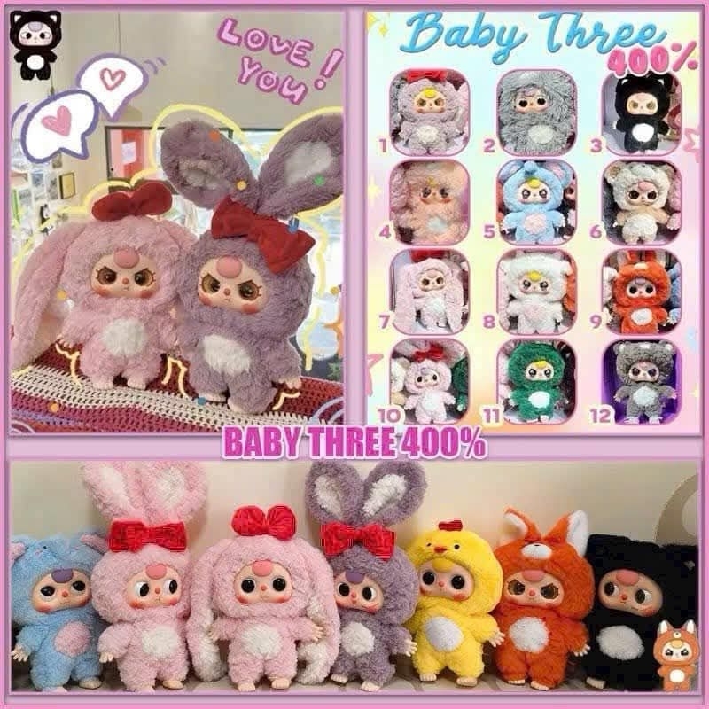 Baby three 400%, v1, côn trùng blind box các loại giá rẻ hơn thị trường ...