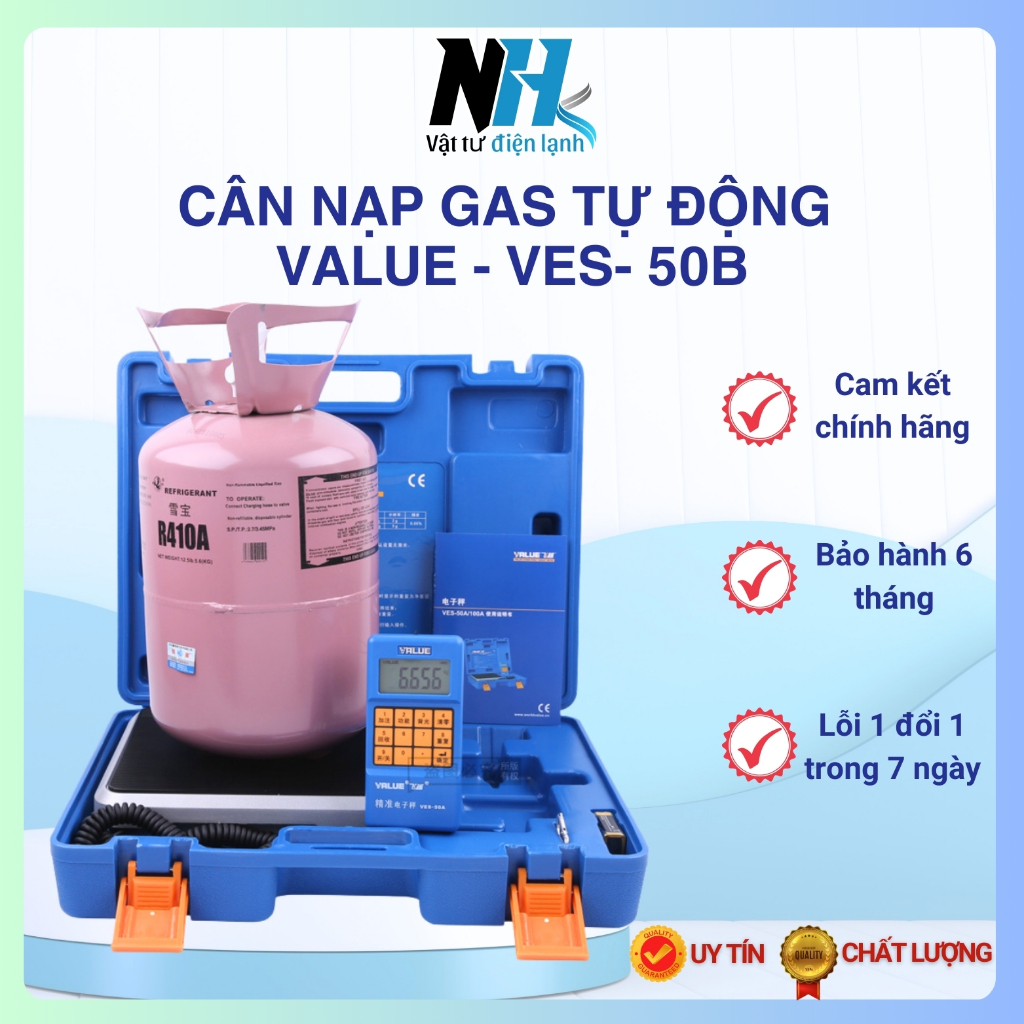 Bàn cân nạp gas điện tử tự động VALUE VES- 50B nạp gas tự động cao cấp | Shopee Việt Nam