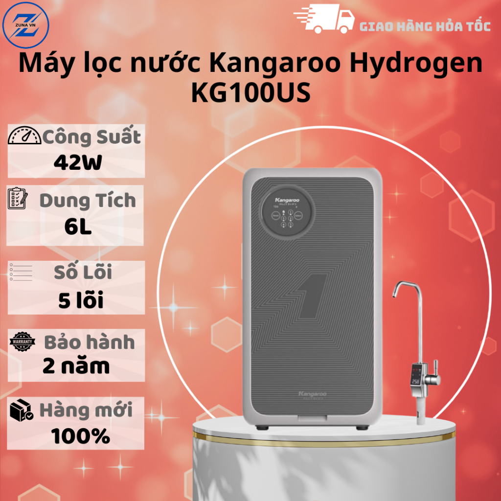 Máy lọc nước Kangaroo Hydrogen KG100US - Bảo hành 24 tháng | Shopee Việt Nam