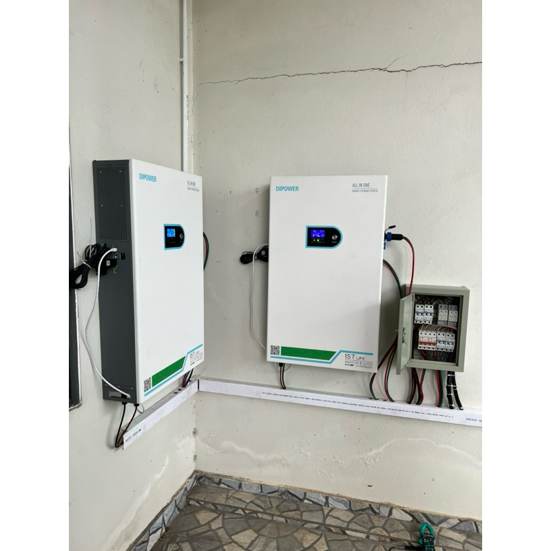 Bộ Biến tần Inverter hybrid+ pin lưu trữ Lithium ( All in one) Tất cả ...