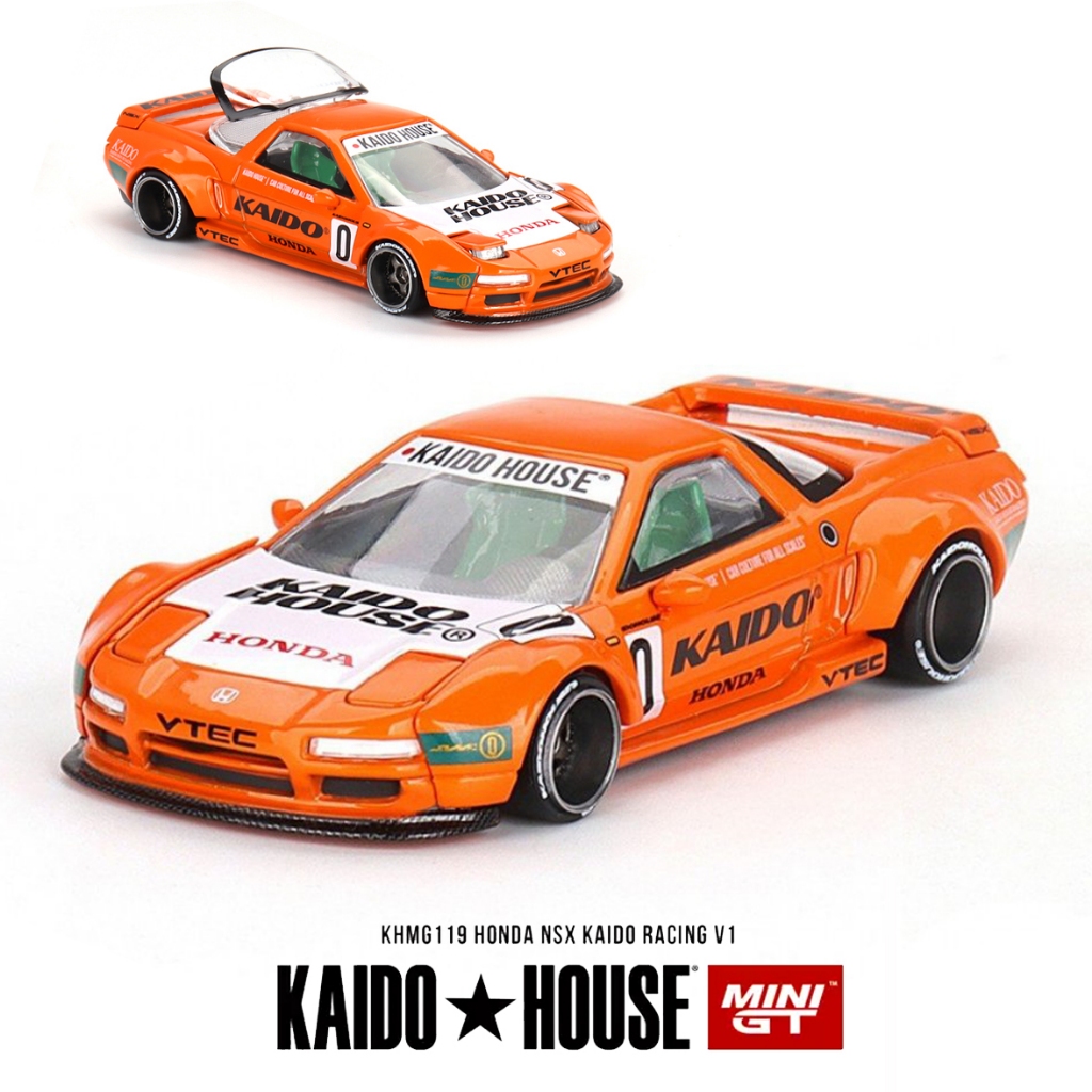 Mô hình xe Honda NSX Kaido Racing V1 Orange tỉ lệ 1:64 Kaido House ...